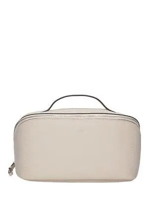 THE WHITE COMPANY The White Company Saffiano Fold Out Leather Make-up Case