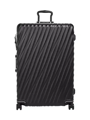 Tumi Extended Trip Expandable Four-wheel Shell Checked Suitcase 76cm - Black Texture