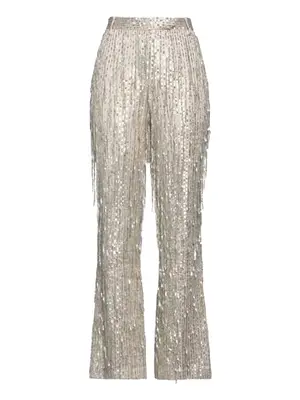 Amiri Flared Pants With Appliqués - Beige