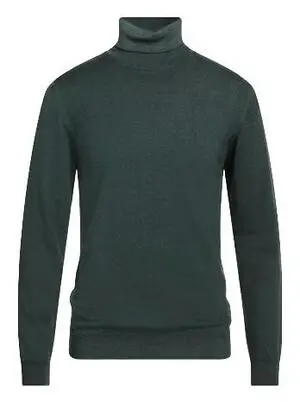 DANIELE FIESOLI Turtleneck Merino Wool Sweater - Green