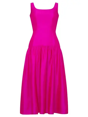 AZLEE Usha Midi Dress - Pink