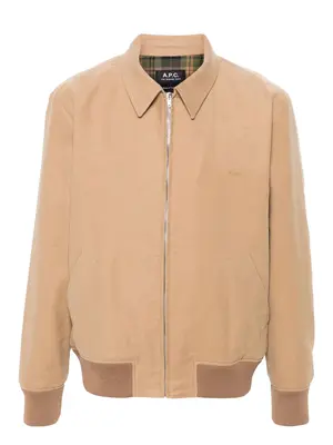 A.p.c. Logo-embroidered Jacket - Neutrals