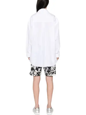 Palm Angels Monogram-embroidered Shirt - White