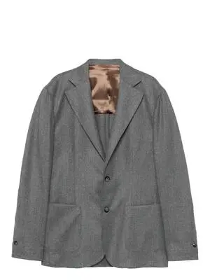 BARBA NAPOLI Wool Blazer - Grey