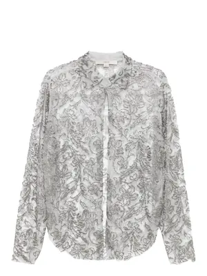 REMAIN BIRGER CHRISTENSEN REMAIN Open-Front Embellished Shirt