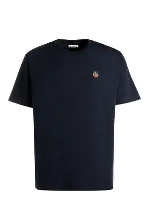 Bally Logo-embroidered Crew-neck T-shirt - Blue