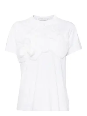 COMME DES GARÇONS TAO Floral-Embellished T-Shirt