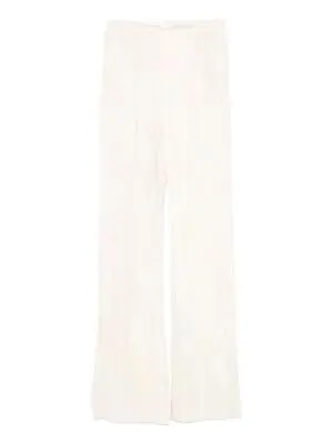 FORTE_FORTE Pleated Crepe Trousers - Neutrals