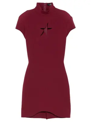 MUGLER Star Mini Dress - Red