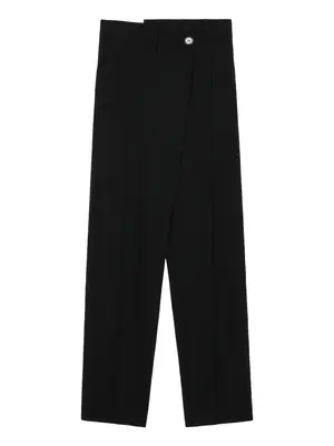ENFOLD High-waisted Wool Trousers - Black