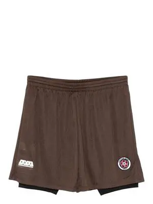 Martine Rose Double Football Shorts - Brown