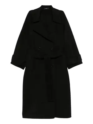 JOSEPH Navarre Felted Coat - Black
