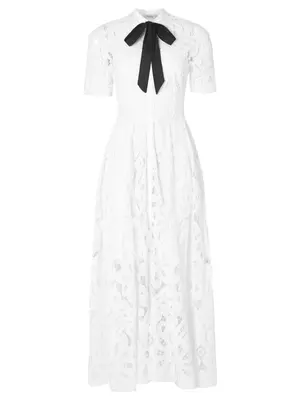 TEMPERLEY LONDON Guinevere Shirt Dress - White