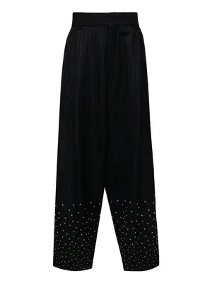 Kolor Stud-embellished Wool Trousers - Blue