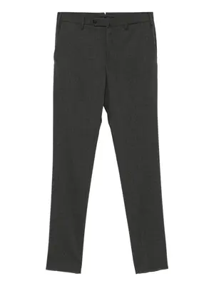 Incotex Tapered Stretch-wool Trousers - Grey