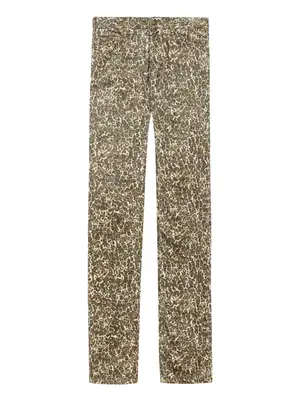 Isabel Marant Ferni Straight Trousers - Brown