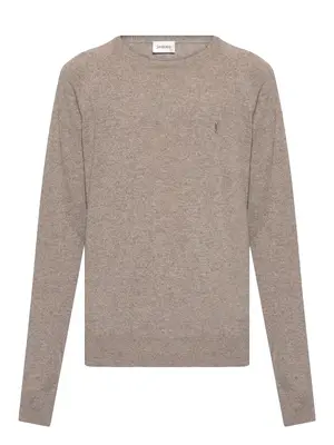 Saint Laurent Cassandre Sweater - Brown