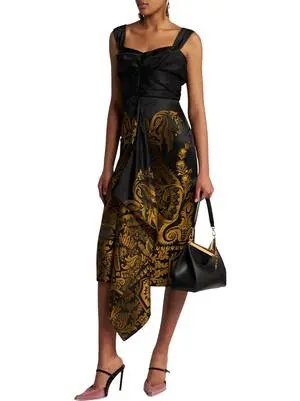 Etro Jacquard Midi Dress - Black