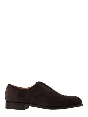 Grenson Cambridge Suede Oxford Shoes - Brown