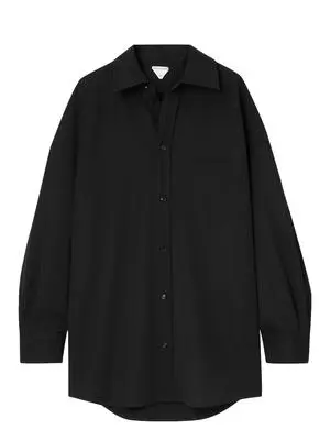 Bottega Veneta Wool-twill Shirt - Black