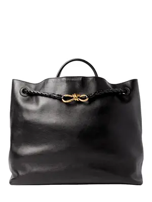 Bottega Veneta Andiamo Large Leather Tote - Black
