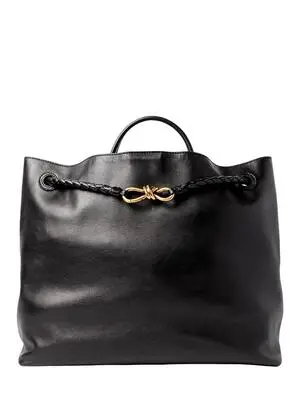 Bottega Veneta Andiamo Large Leather Tote - Black