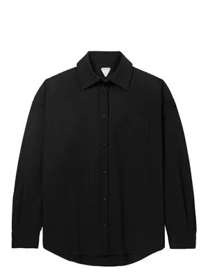 Bottega Veneta Oversized Wool-twill Shirt - Black
