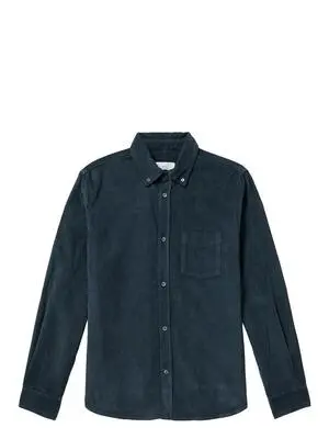 Mr P. Cotton-blend Corduroy Shirt - Blue
