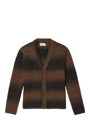 Mr P. Dégradé Knitted Cardigan - Brown