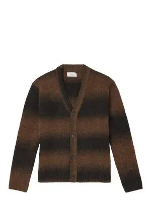 Mr P. Dégradé Knitted Cardigan - Brown