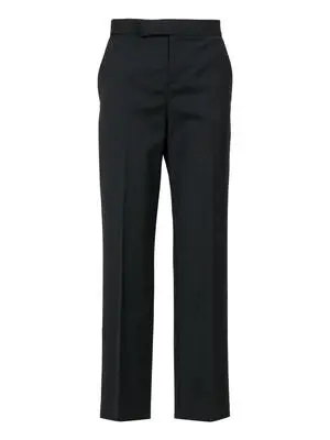 Alberta Ferretti Wool Blend Trousers - Grigio Medio