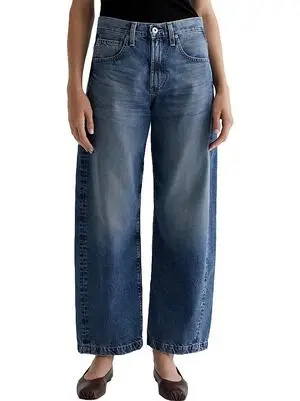 Ag Hattie High-Rise Barrel Jeans Bari