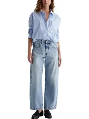 Ag Hattie High-Rise Barrel Jeans Intuition