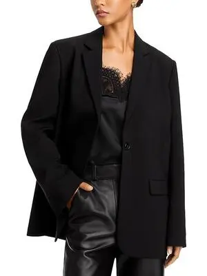 Co Boxy Wool-blend Blazer - Black