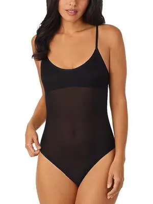 ON GOSSAMER Heavenly Stretch Bodysuit - Black