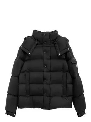 Moncler Maya 70 Detachable-hood Pocket Jacket - Black