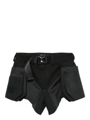 MUGLER Technical Fabric Cargo Shorts - Black