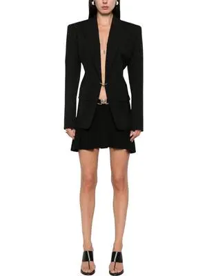 MUGLER Mugler M-Plaque Cut-Out Mini Skirt