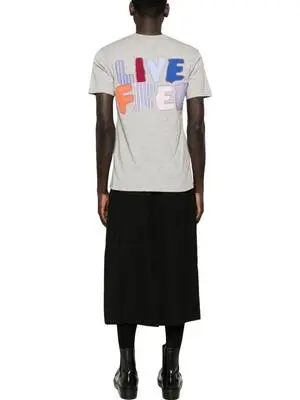 Comme Des Garçons Live Free T-shirt - Grey