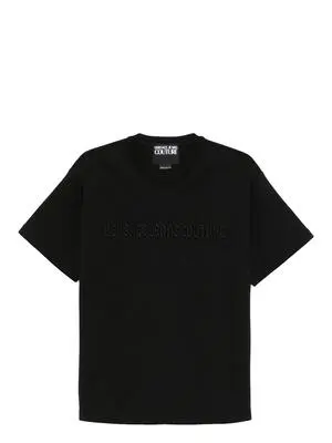 Versace Embroidered-logo T-shirt - Black