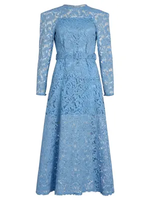 Patou Lace Maxi Dress - Blue