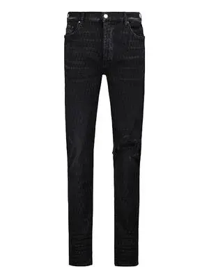 Amiri Playboy Laser Logo Jeans - Black