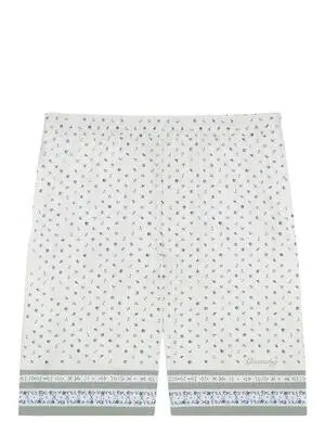 Givenchy Bermuda Shorts - Cream And Green