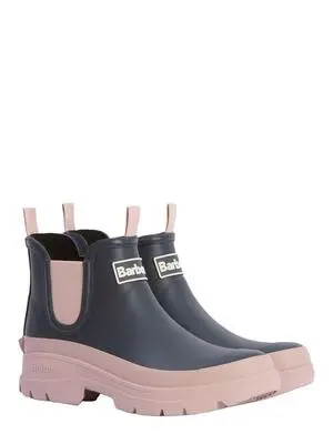 Barbour Nimbus Waterproof Chelsea Boot - Dusky Grey/gardenia Pink