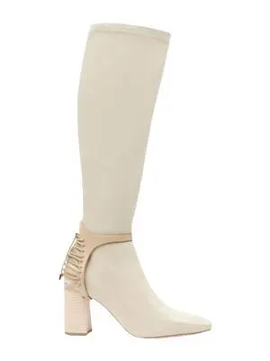 DANIELLA SHEVEL Nela Leather Boots - Ivory