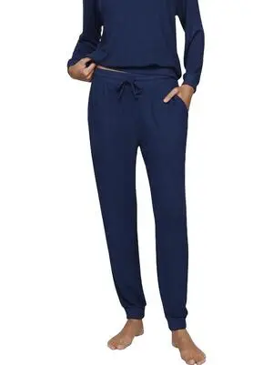 Eberjey Cozy Time Lounge Joggers - Navy