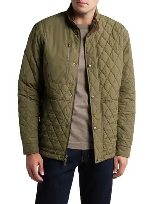 Johnnie-o Juno Quilted Jacket Mangrove