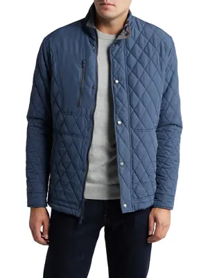 Johnnie-o Juno Quilted Jacket Navy