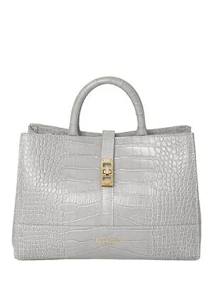 TEDDY BLAKE Teddy Blake Lola Croco 10 Handbag Lightgrey