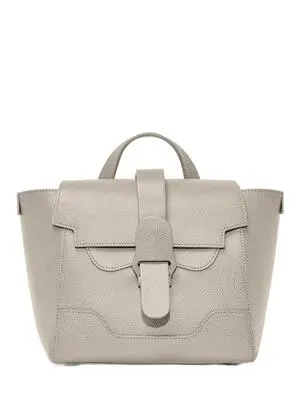 Senreve SENREVE Mini Maestra Pebbled Leather 4-Way Convertible Handbag Sand